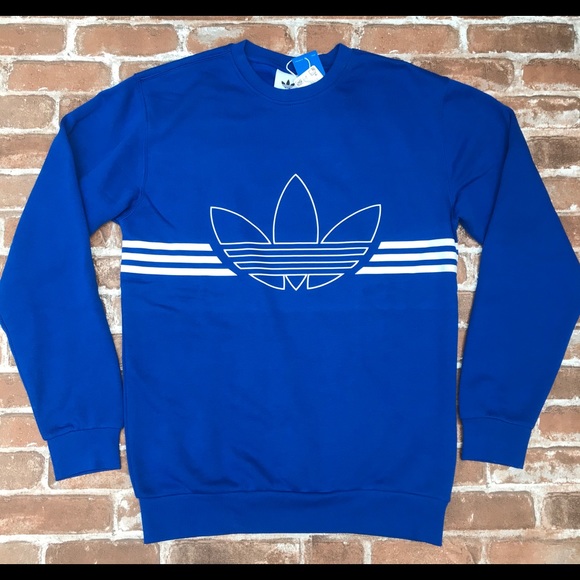 adidas | Shirts | Adidas Outline Crew Fleece | Poshmark